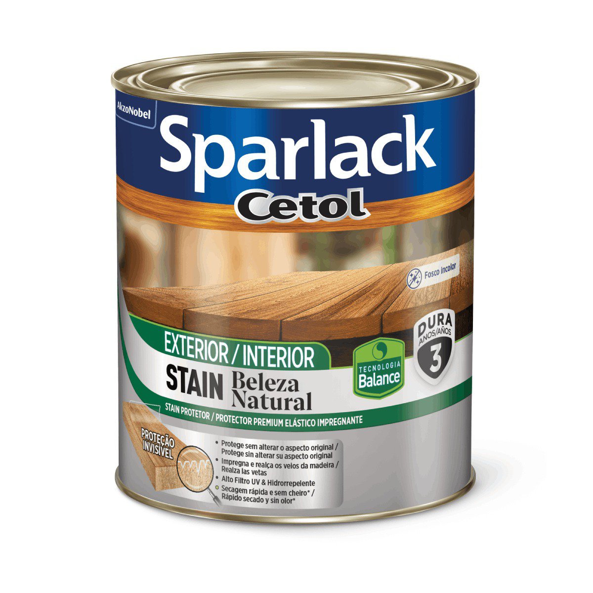 Cetol stain beleza natural quarto incolor - Lindacordistribuidora.com.br