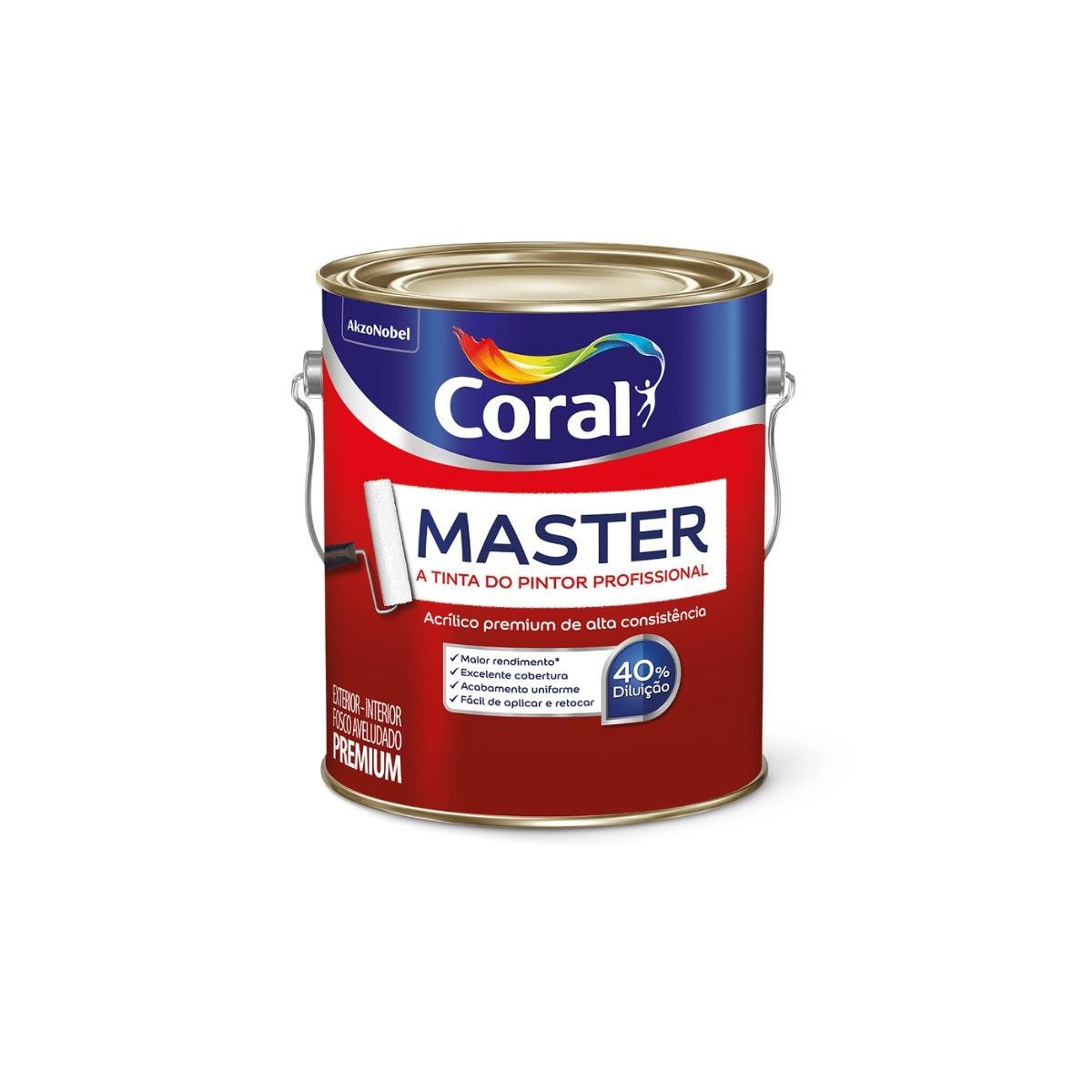 Coral master premium galao tubarao branco - Lindacordistribuidora.com.br